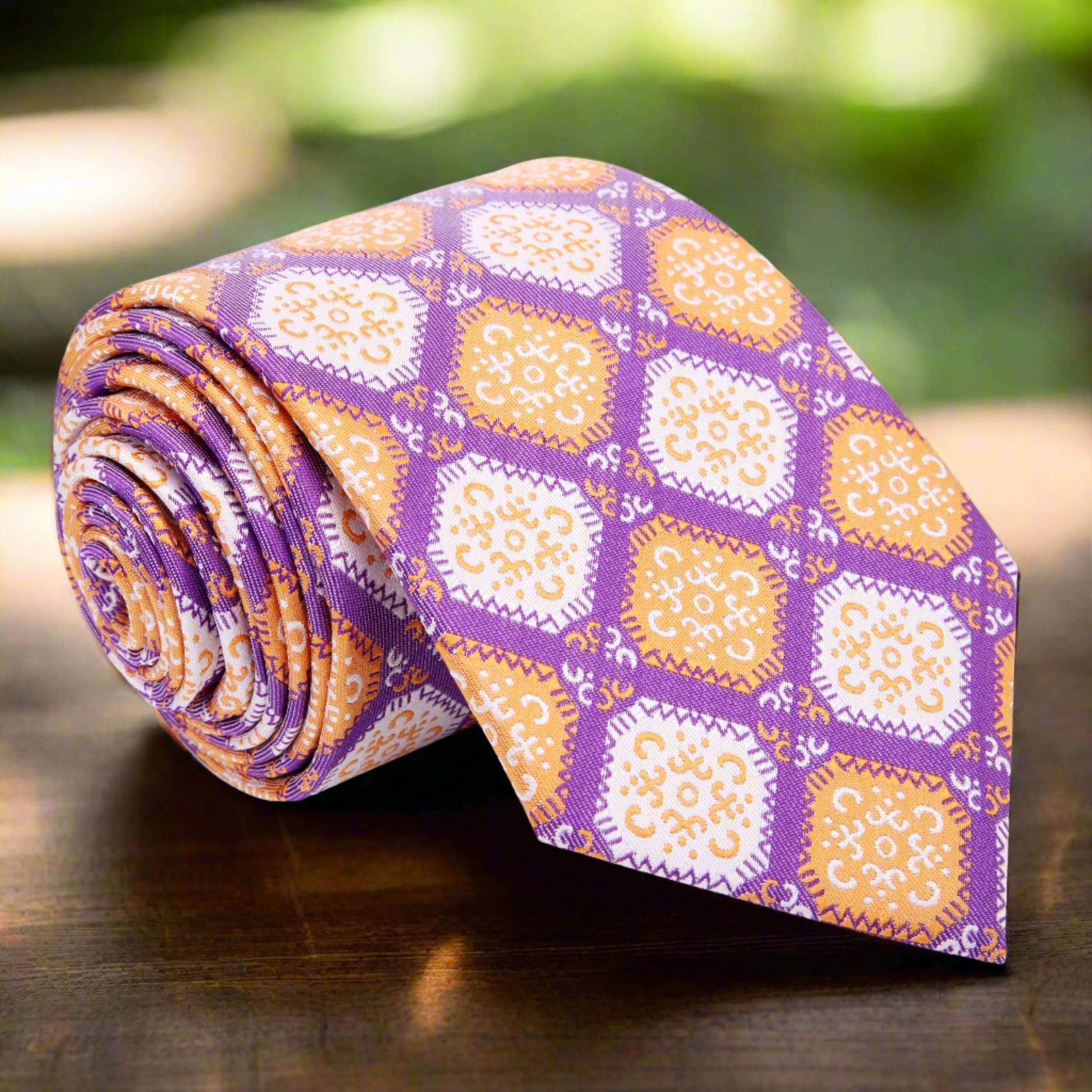 Contender Geometric Silk Necktie