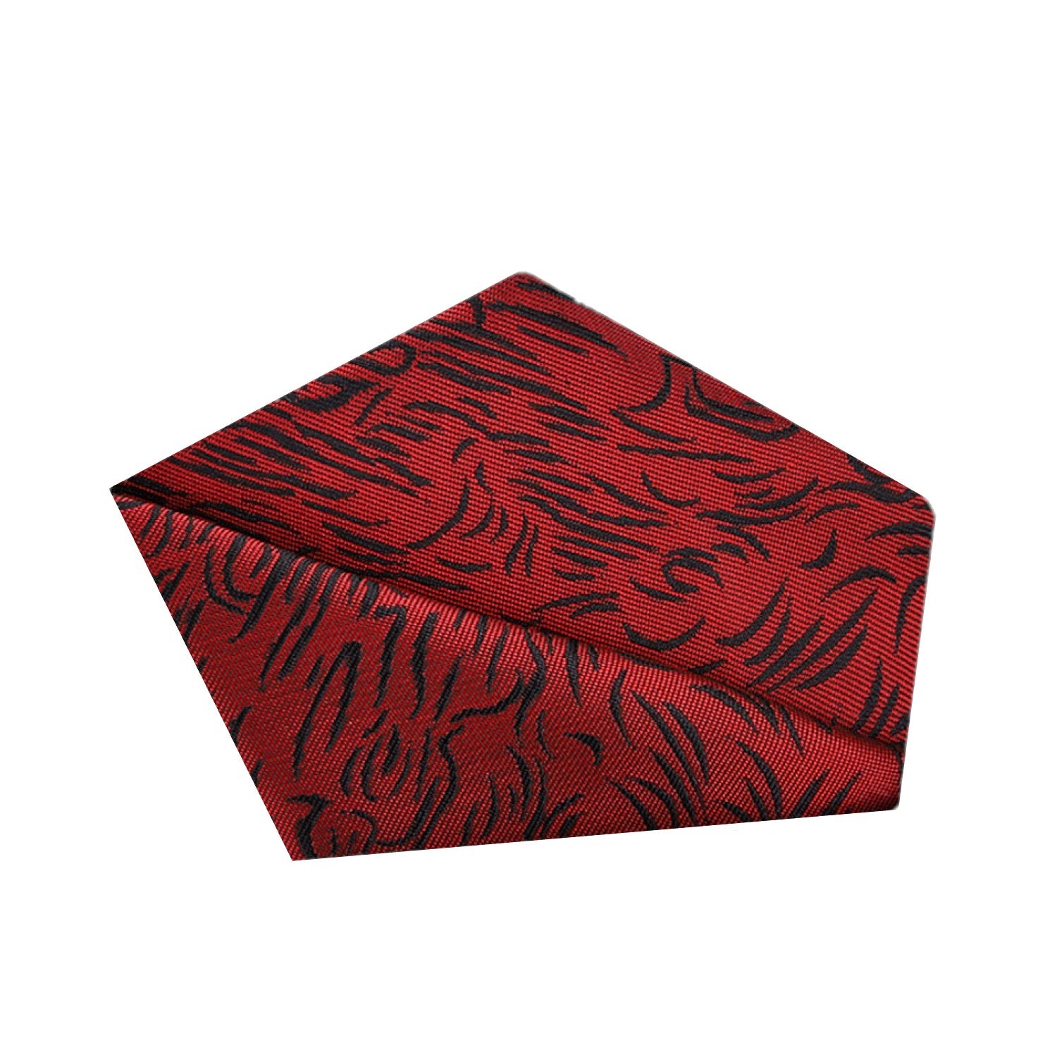 Red Eternal Abstract Pocket Square
