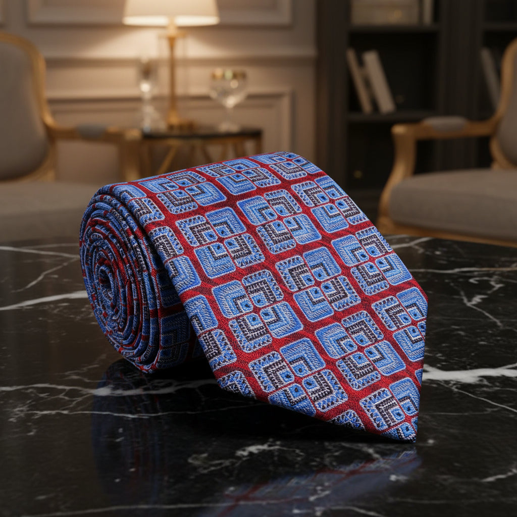 Dancing Lotus Silk Tie