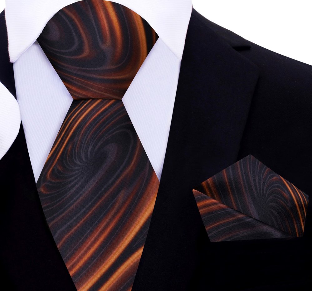 Rich Caramel Swirl Tie