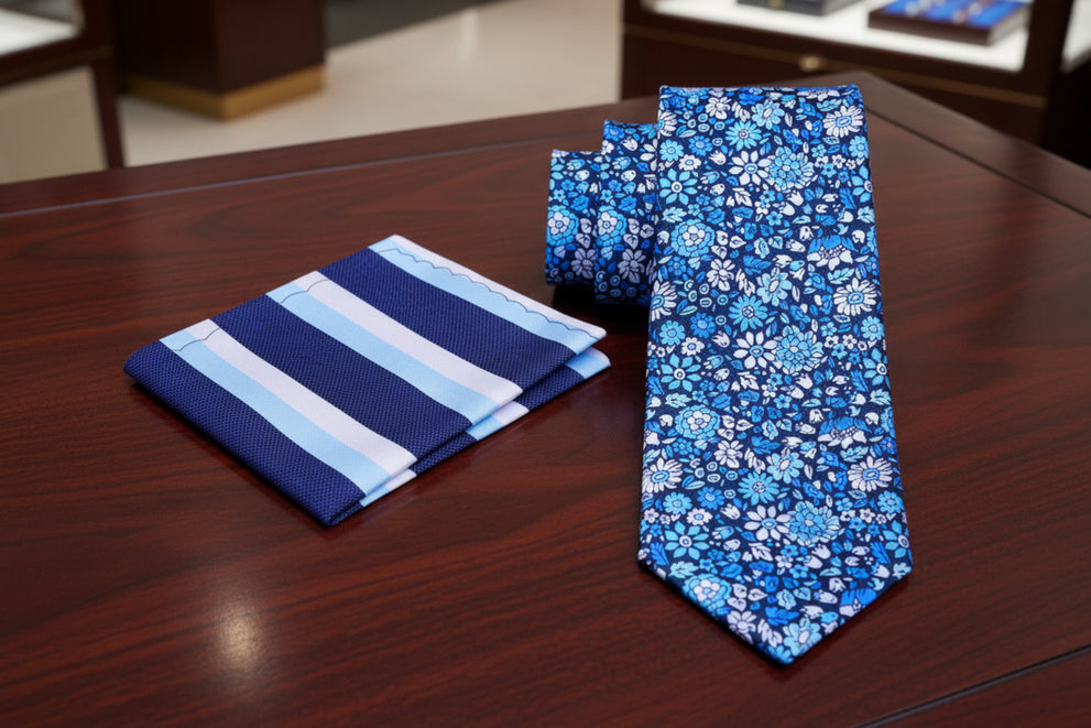 Calico Flowers Necktie