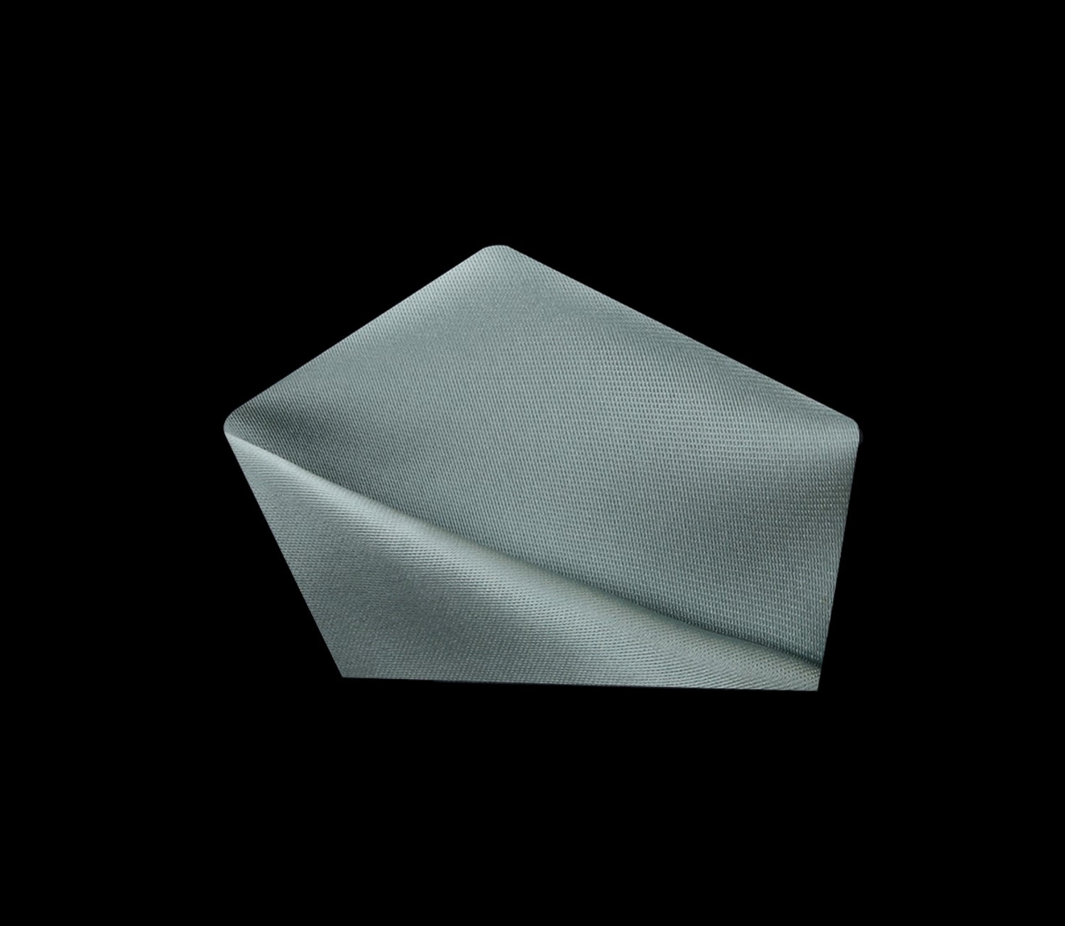 Lustrous Solid Stone Pistachio Pocket Square