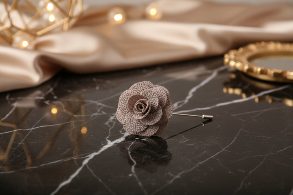 Luxury Flower Lapel Pin