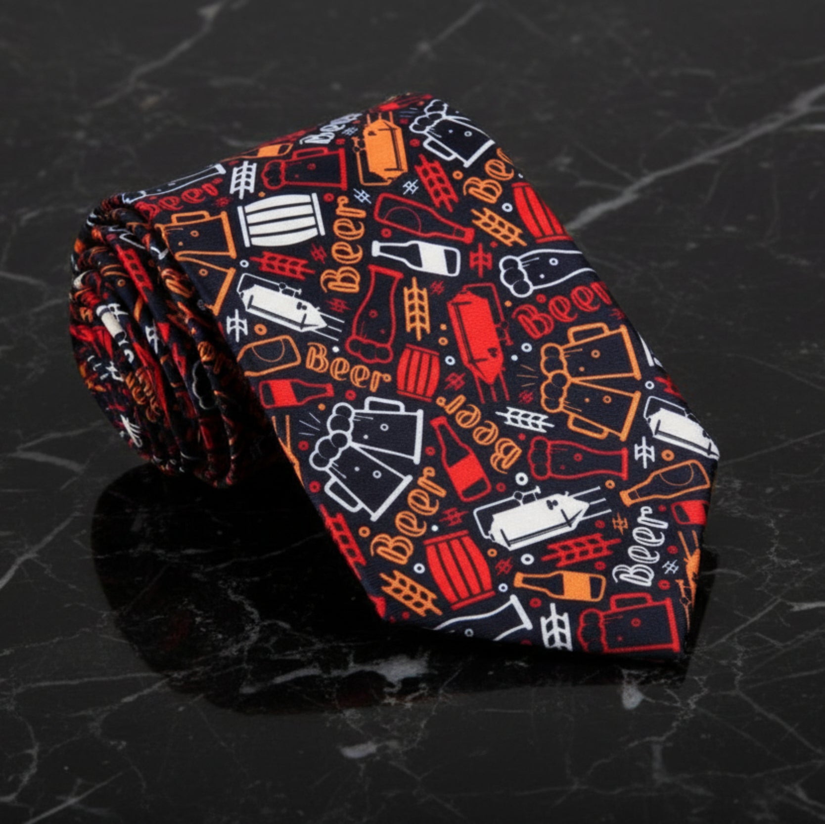 Happy Hops Beer Themed Tie