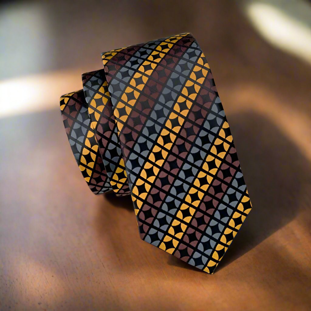 Wild Card Geometric Necktie
