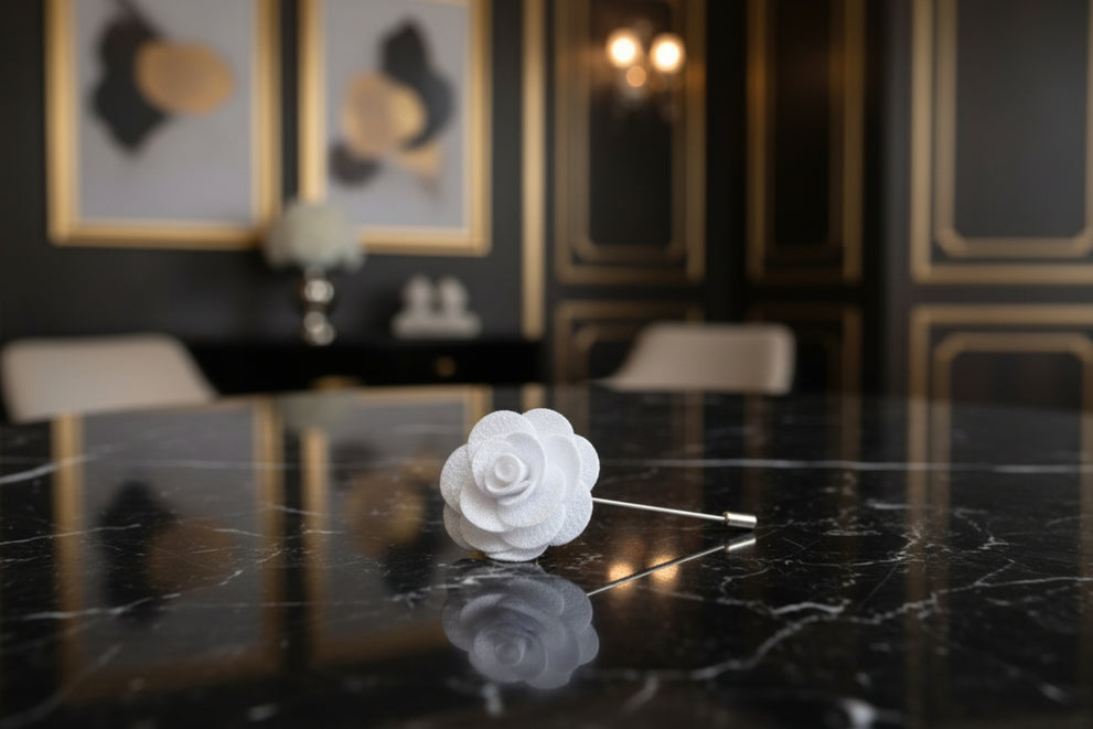 Luxury Flower Lapel Pin
