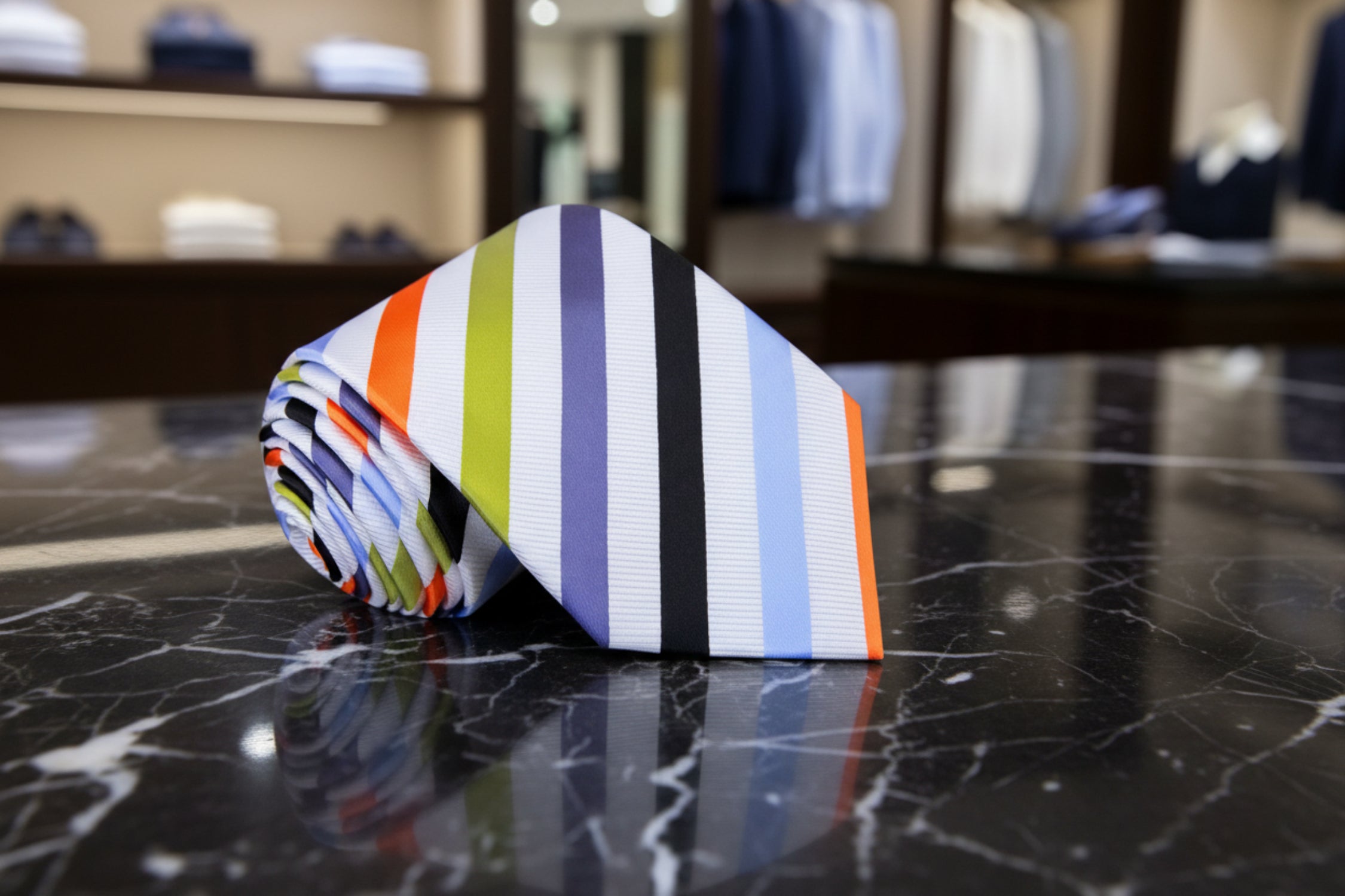 Action Stripe Necktie
