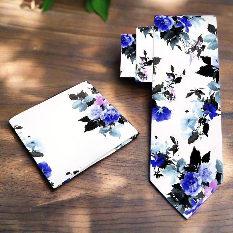 Still Life of Flowers Necktie