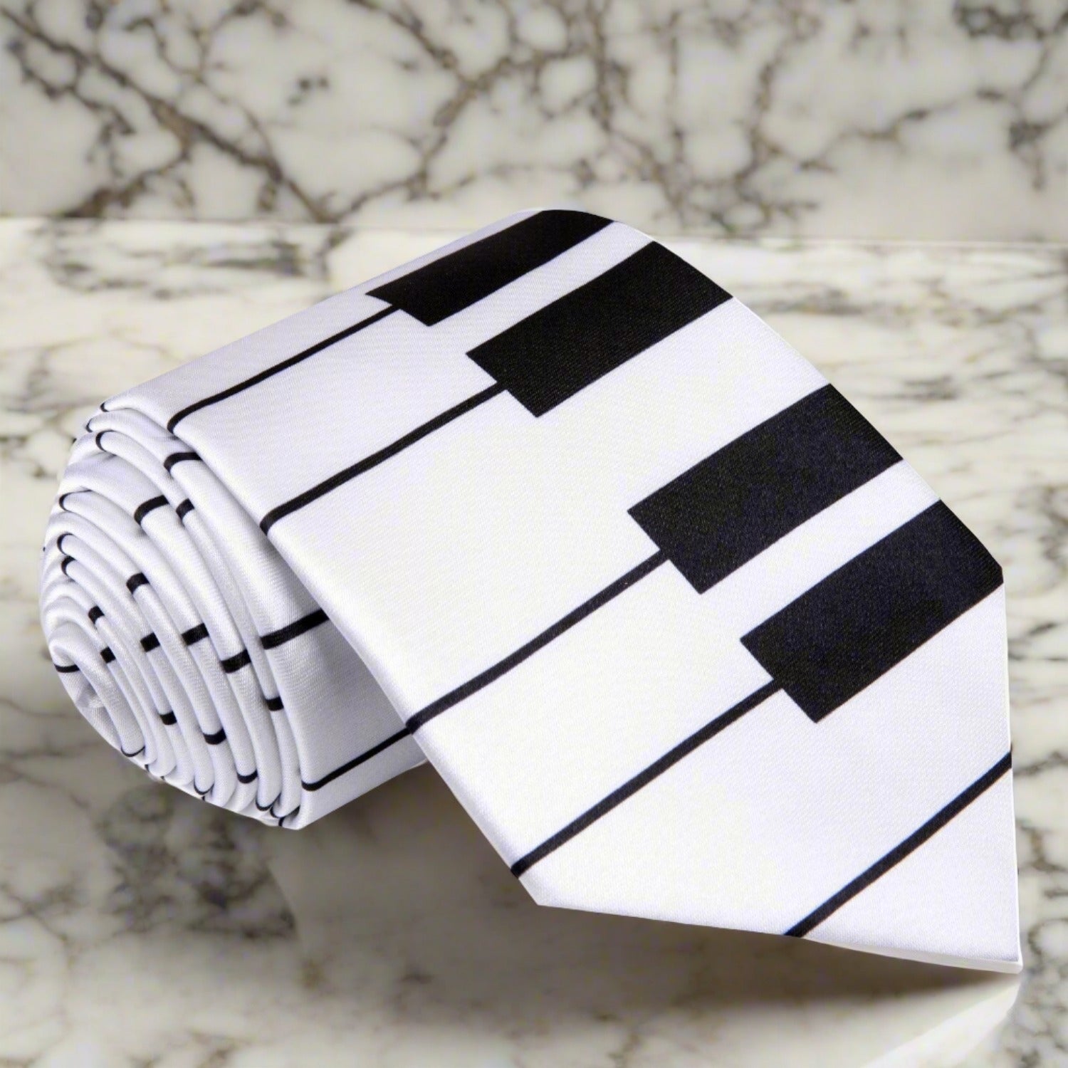 Piano Keyboard Tie