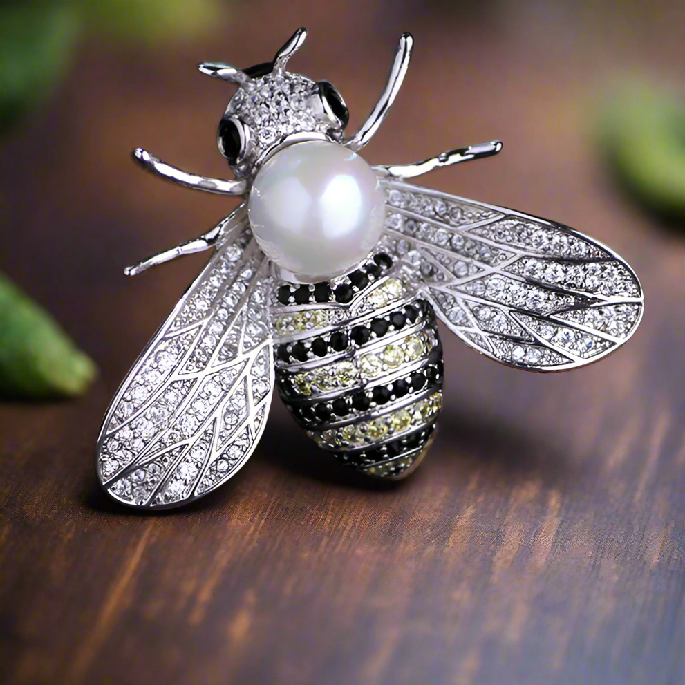 The Yellow and Black Honey Bee Lapel Pins
