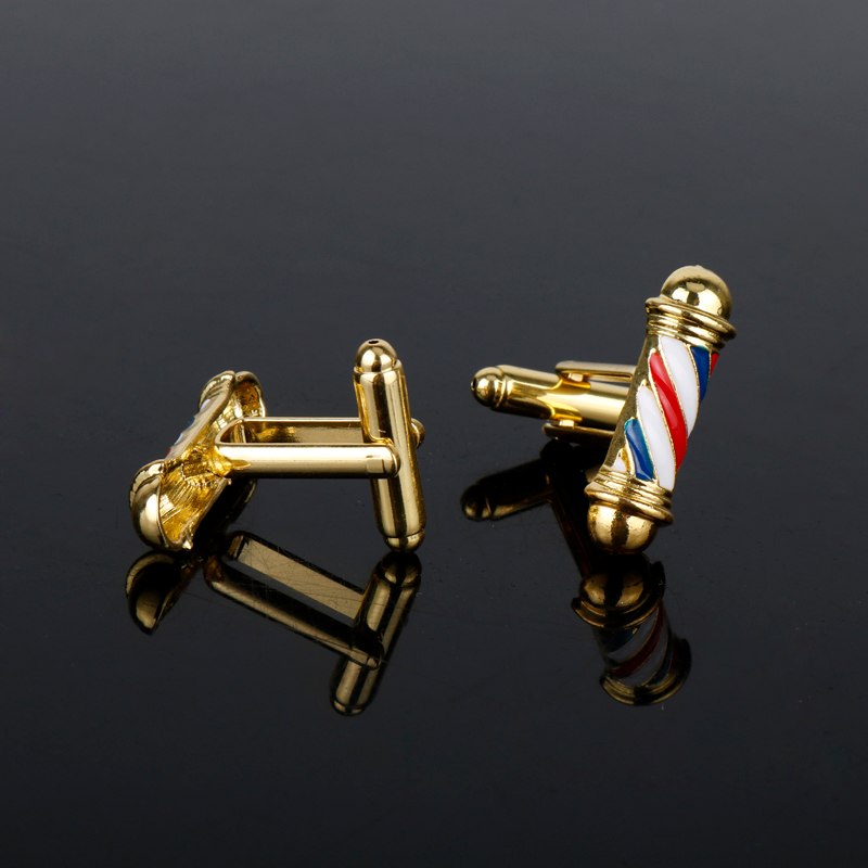 Barber Pole Cuff-links
