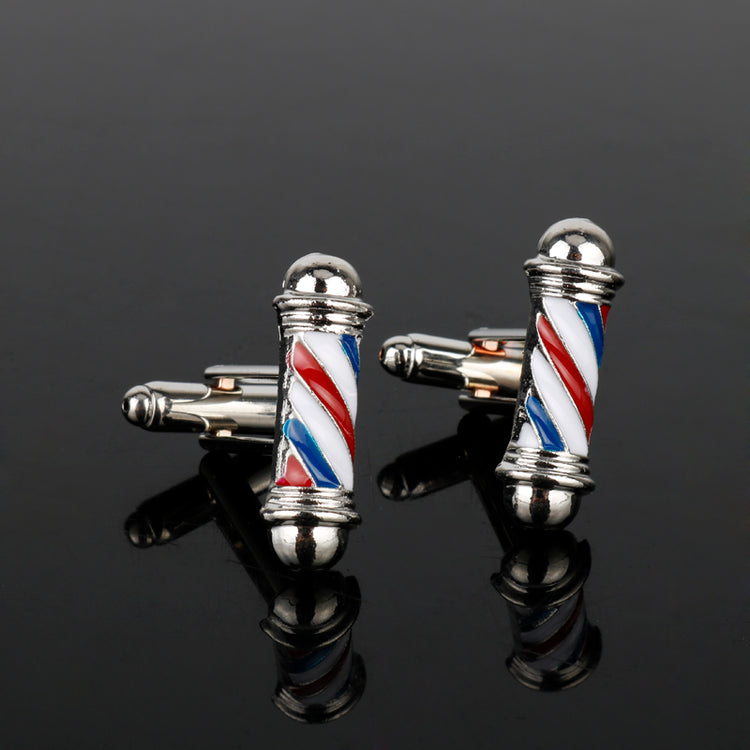 Barber Pole Cuff-links
